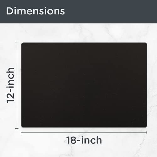 Conrad Shopping Cutting Board, HDPE Plastic Chopping Board, Kitchen Essentials Accessories Boards, Large Size 18 x 12β (Black)