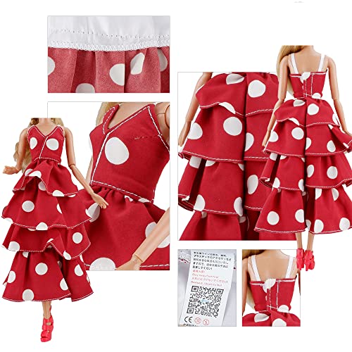 E-TING 3 Sets Doll Clothes Chiffon Skirt Jumpsuits Office Style Wears Dress for 11.5 Inches Girl Dolls