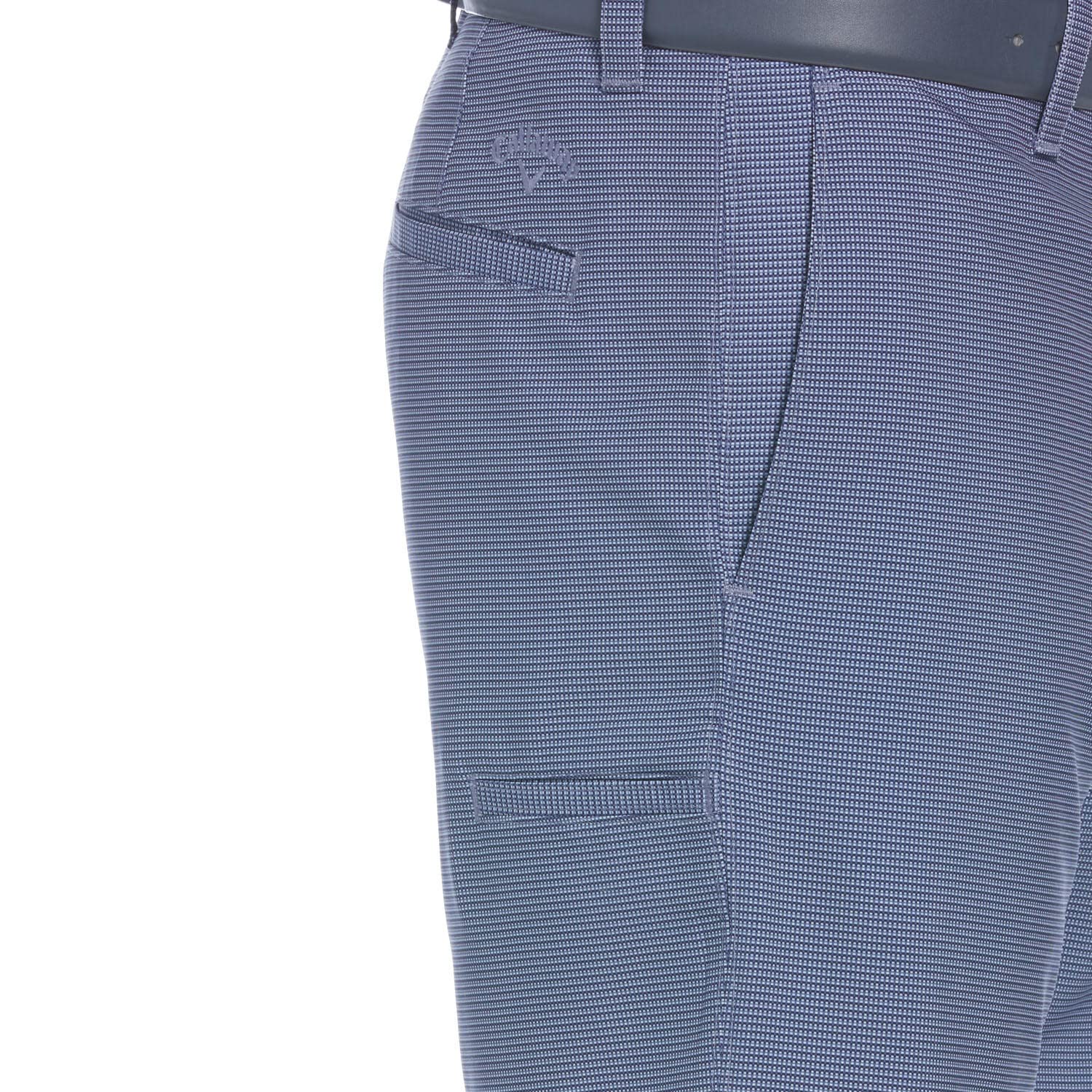 Callaway Men's Active Waistband Short with Media Pocket | Opti-DRI | Flat Front | 9" Classic Fit - Blue Horizon, 32W