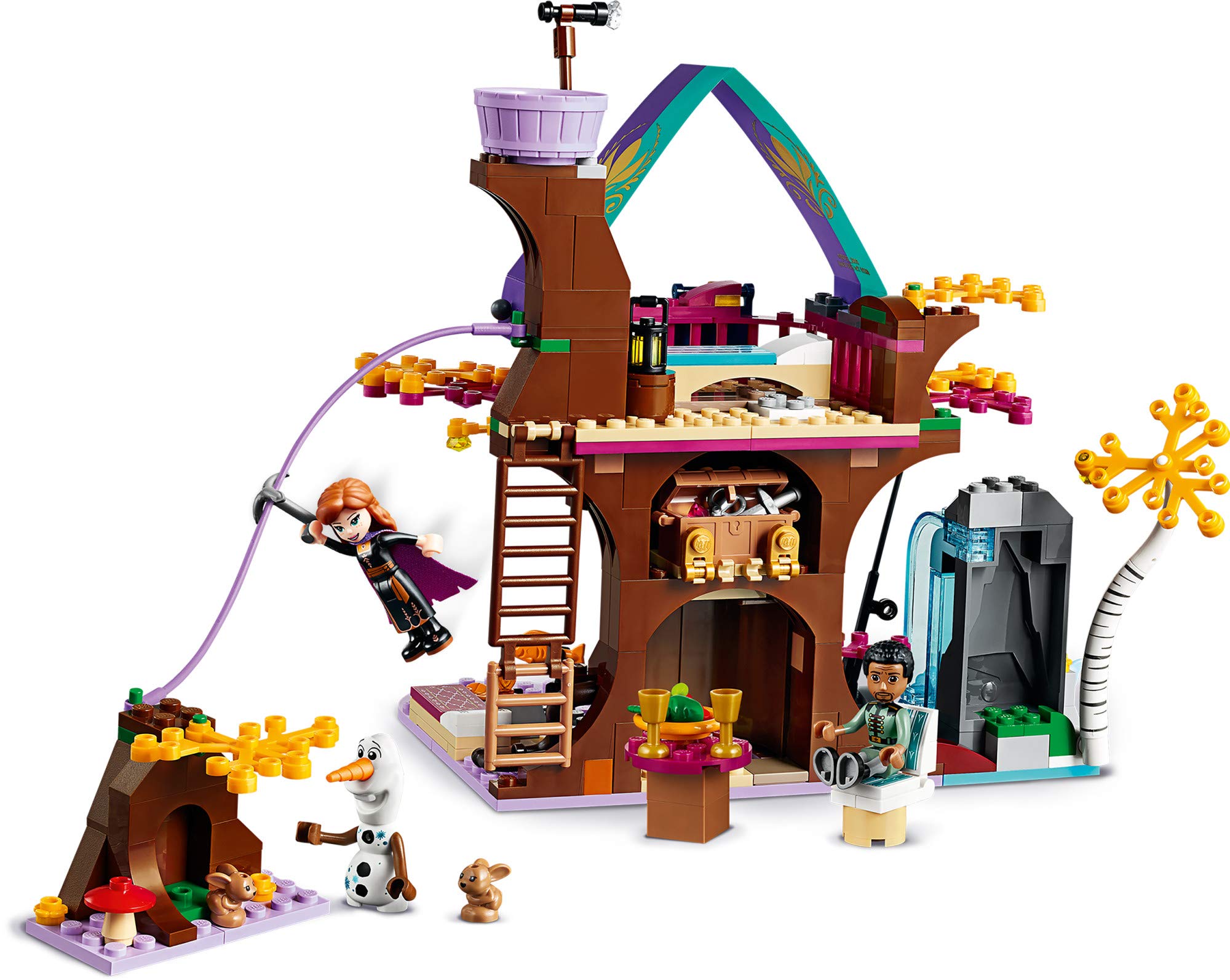 LEGO Disney Frozen II Enchanted Treehouse 41164 Toy Treehouse Building Kit Featuring Anna Mini Doll and Bunny Figure for Pretend Play (302 Pieces)