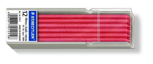 STAEDTLER Lumocolor Non Permanent Refill Lead - Red (Pack of 12)