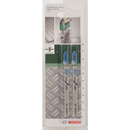 Bosch Home and Garden 2609256729 Jigsaw Blade HSS, T 118 A