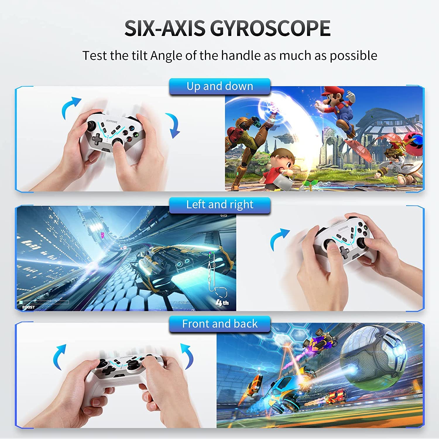 Capes Wireless Controller for All Xbox One Models Xbox Series X/S/Xbox One/Xbox One S/One X,with 3.5mm Headphone Jack (White+White+White)