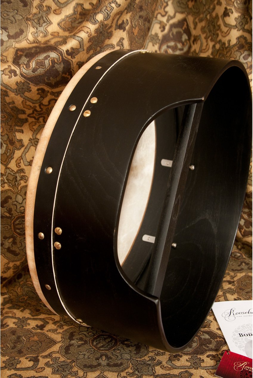 Bodhran, 16"x7", Tunable, Black, Single