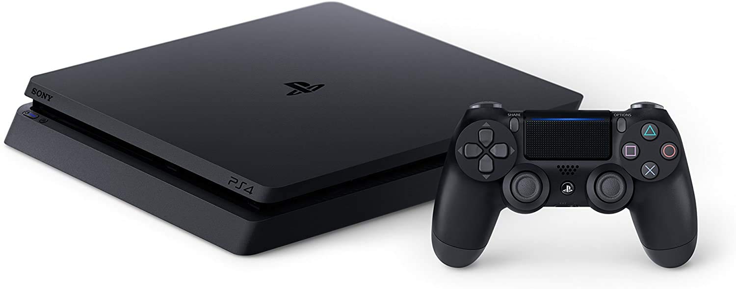NexiGo 2021 PlayStation 4 PS4 Slim 1TB Console Christmas Family Holiday Bundle, Light & Slim PS4 System, Charging Station Dock + HDMI Cable Bundle