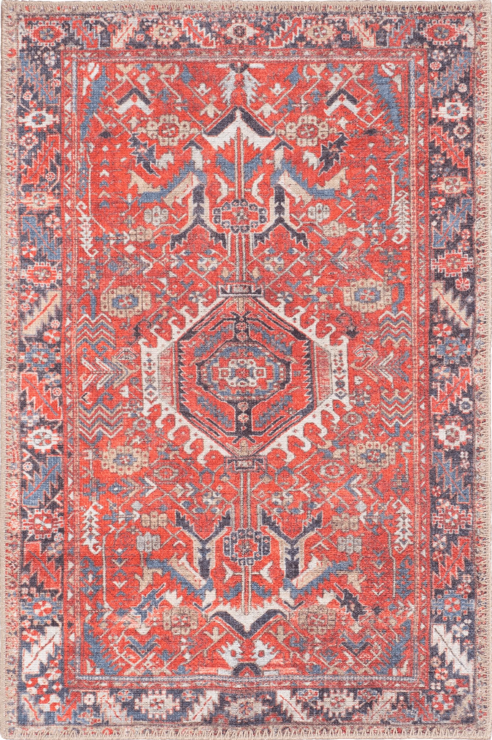Bellini Rugs Machine Washable Rug with Non slip Backing, Living Room Rug, Kitchen Area Rug, Pet Friendly Area Rugs, Throw Rugs for Entryway, Home Floor Decor, 2' x 3'