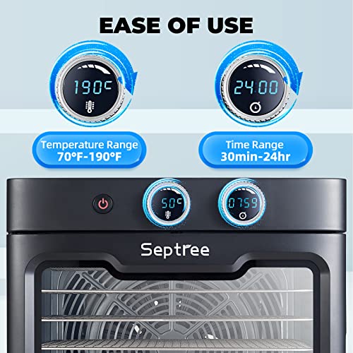πππ©ππ«ππ Food Dehydrator for Jerky,8 Stainless Steel Dehydrator with 8.8ftΒ² Drying Space, Food Dryer Machine for Meat, Fruit, Beef, Herbs, and Pet Food with Adjustable Timer and 190Β°F Temperature
