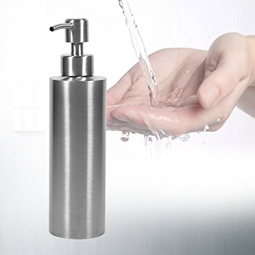 Stainless Steel Soap Dispenser Liquid Soap Box, 350ml Soap Dispenser Kitchen Sink Faucet Bathroom Shampoo Box Soap Container