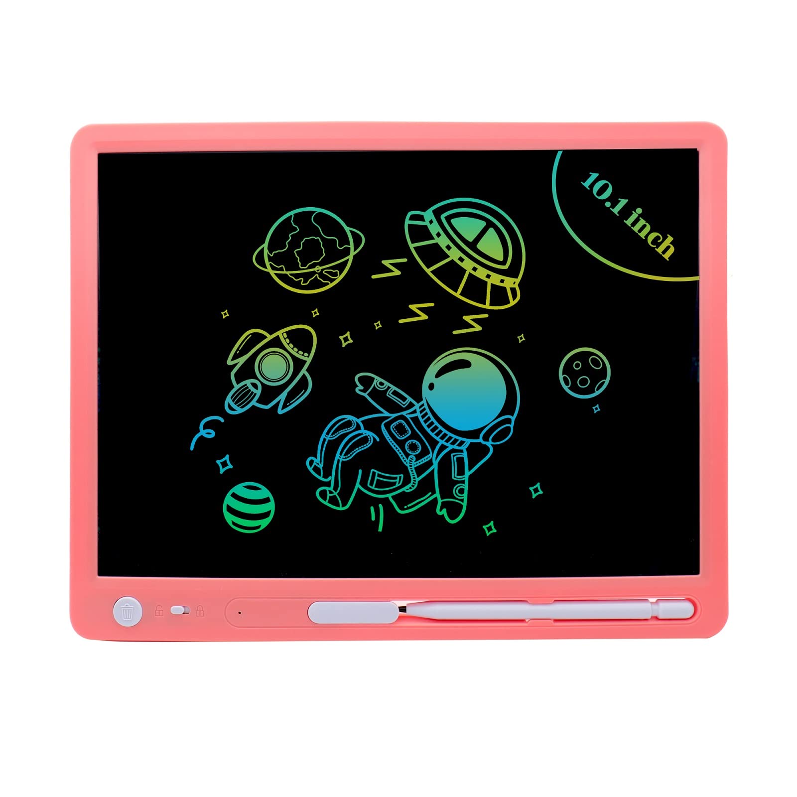 DIGGTORRE LCD Writing Tablet for Kids - 10 Inch Colorful Screen Drawing Tablet, Erasable Reusable Drawing Pads, Educational Toy for 3 4 5 6 7 8 Years Old Boys Girls Gift