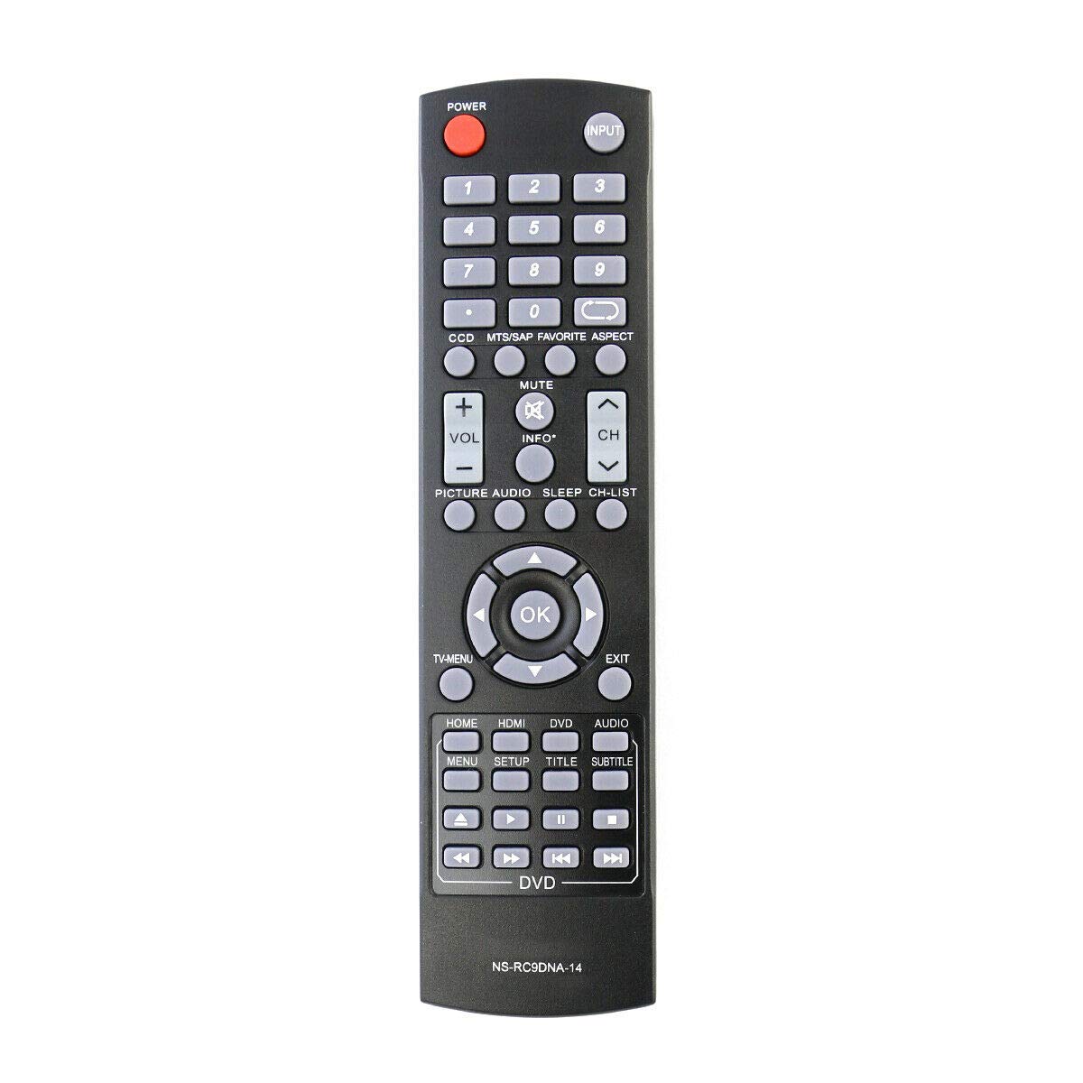 NKF New NS-RC9DNA-14 Remote Control for Insignia TV NS-32DD220NA16 NS-32DD310NA15