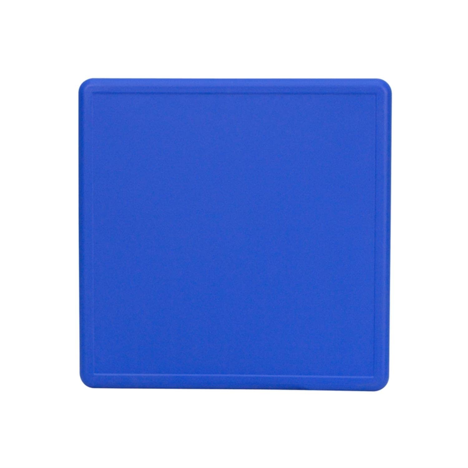 Flash Furniture Wren 24'' Square Blue Plastic Height Adjustable Activity Table