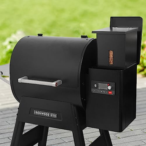 Stanbroil Pellet Hopper Extension for Traeger Ironwood 650/885 Pellet Grills, Grill Accessories for Traeger Pellet Smoker - Black