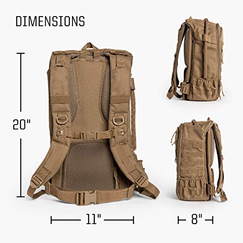 Tactical Baby Gear Daypack 3.0 Tactical Diaper Bag Backpack and Changing Mat (Black Camo)