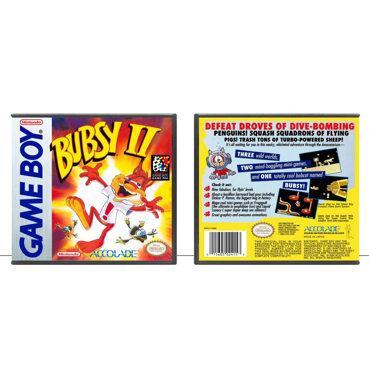 Bubsy II | (GB) Game Boy - Game Case Only - No Game