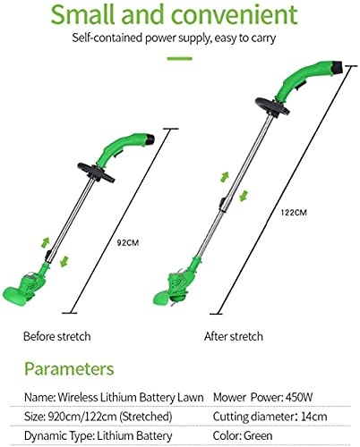 Electric Trimmer Garden Power Tools Cordless Grass Trimmer Lawn Cutter Mower Grass Cutting Machine Pruning Cutter Garden Tools-24V-2 Battery