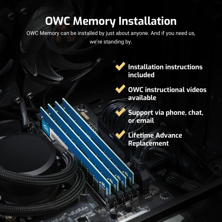 OWC 32.0GB (2X 16GB) PC10600 DDR3 ECC-R 1333MHz 240 Pin Memory Upgrade Compatible with Select 2009-2012 Mac Pro Models (OWC1333D3X9M032)