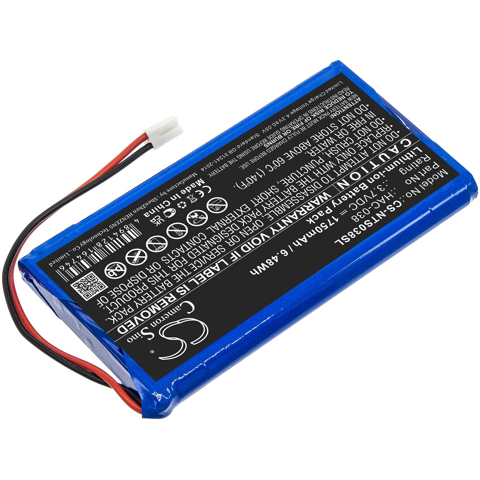 Cameron Sino New Replacement Battery Fit for Nintendo Home Circuit, Mario Kart Live(1750mAh / 6.48Wh)