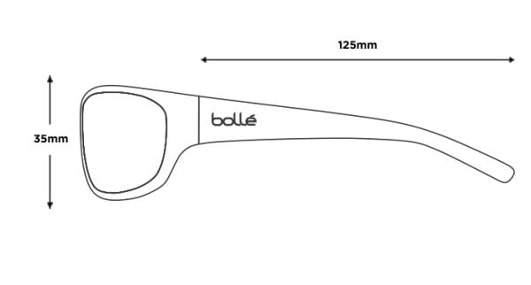 bollé Anaconda 10338 Sunglasses Shiny Black, Large