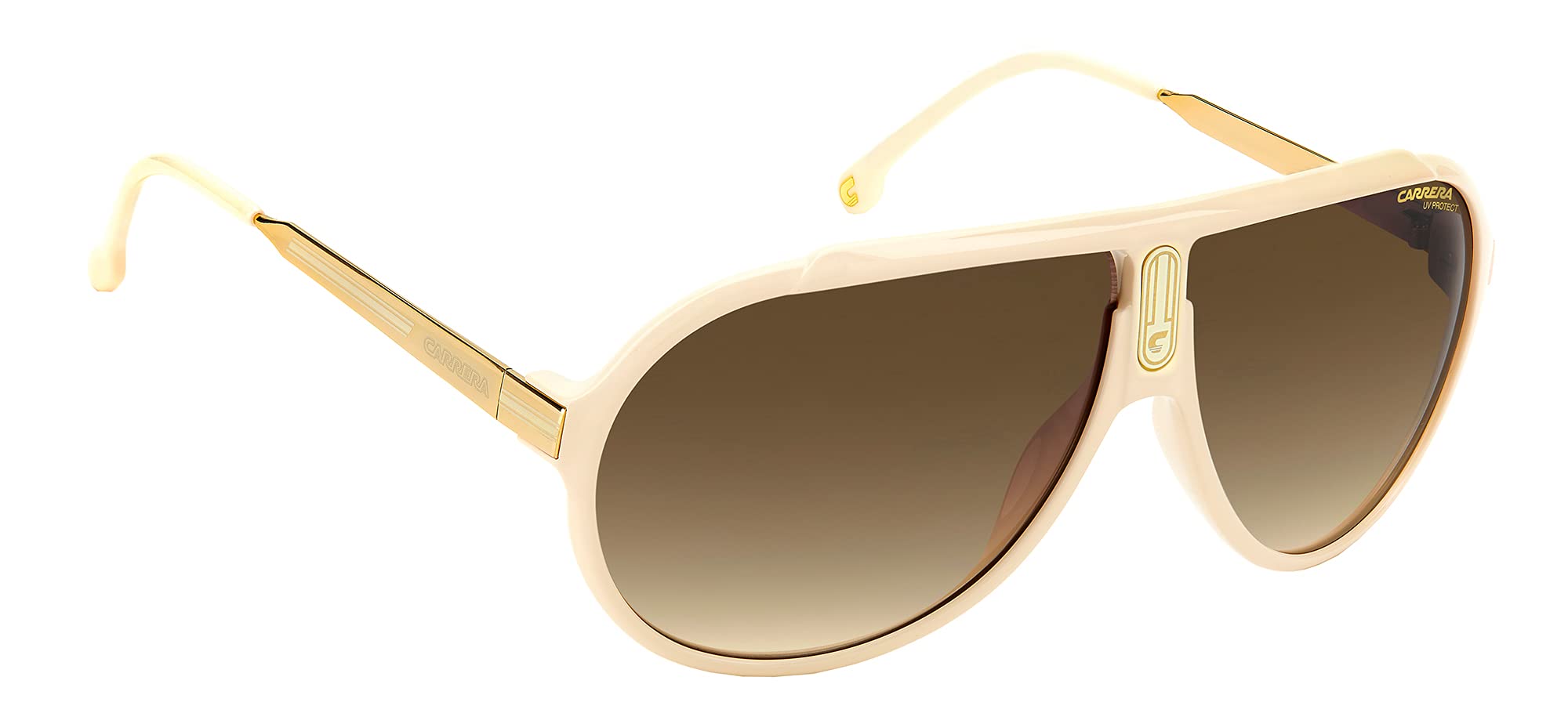 Carrera Unisex Sunglass Style Endurance65/N Pilot, Ivory/Brown Gradient, 63mm, 10mm