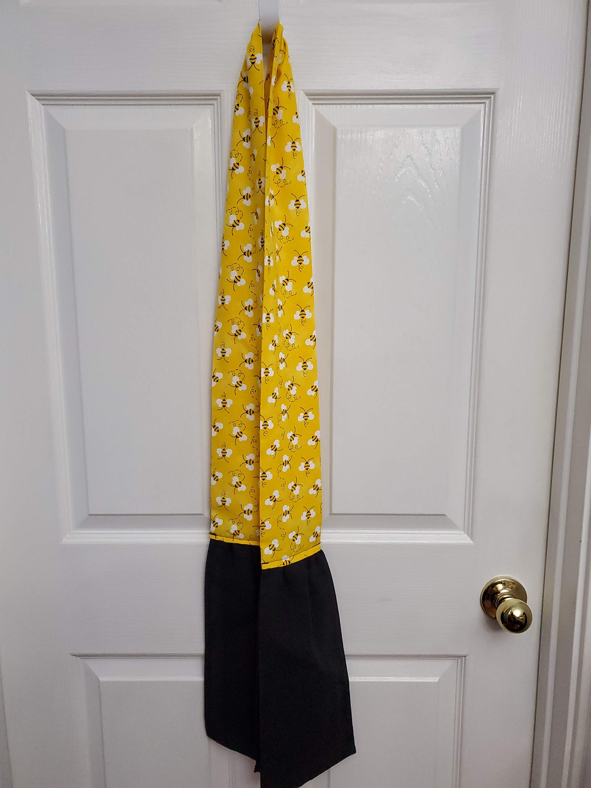 Bumble Bee Neck Towel, Yellow & Black Kitchen Boa, Neck Apron, Kitchen Neck Scarf, Kitchen Scarf, Baker’s Boa, Chef’s Towel, Cooking Towel, Grilling Towel, Gifts under $25