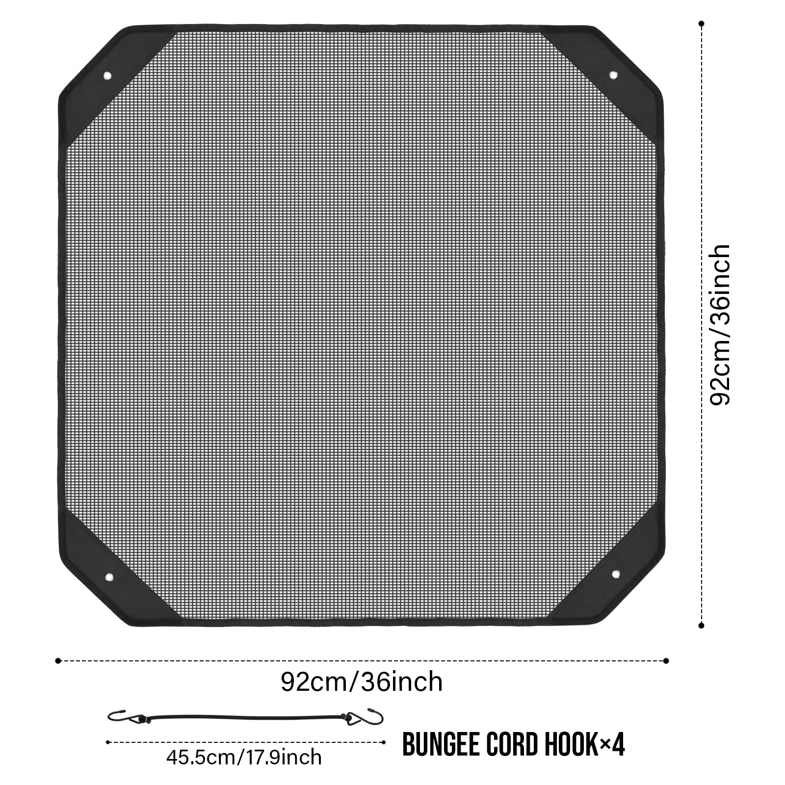 BEWAVE Air Conditioner Cover for Outside Units, 36"X36" Condenser Covers All Seasons Outdoor Central AC Cover Defender