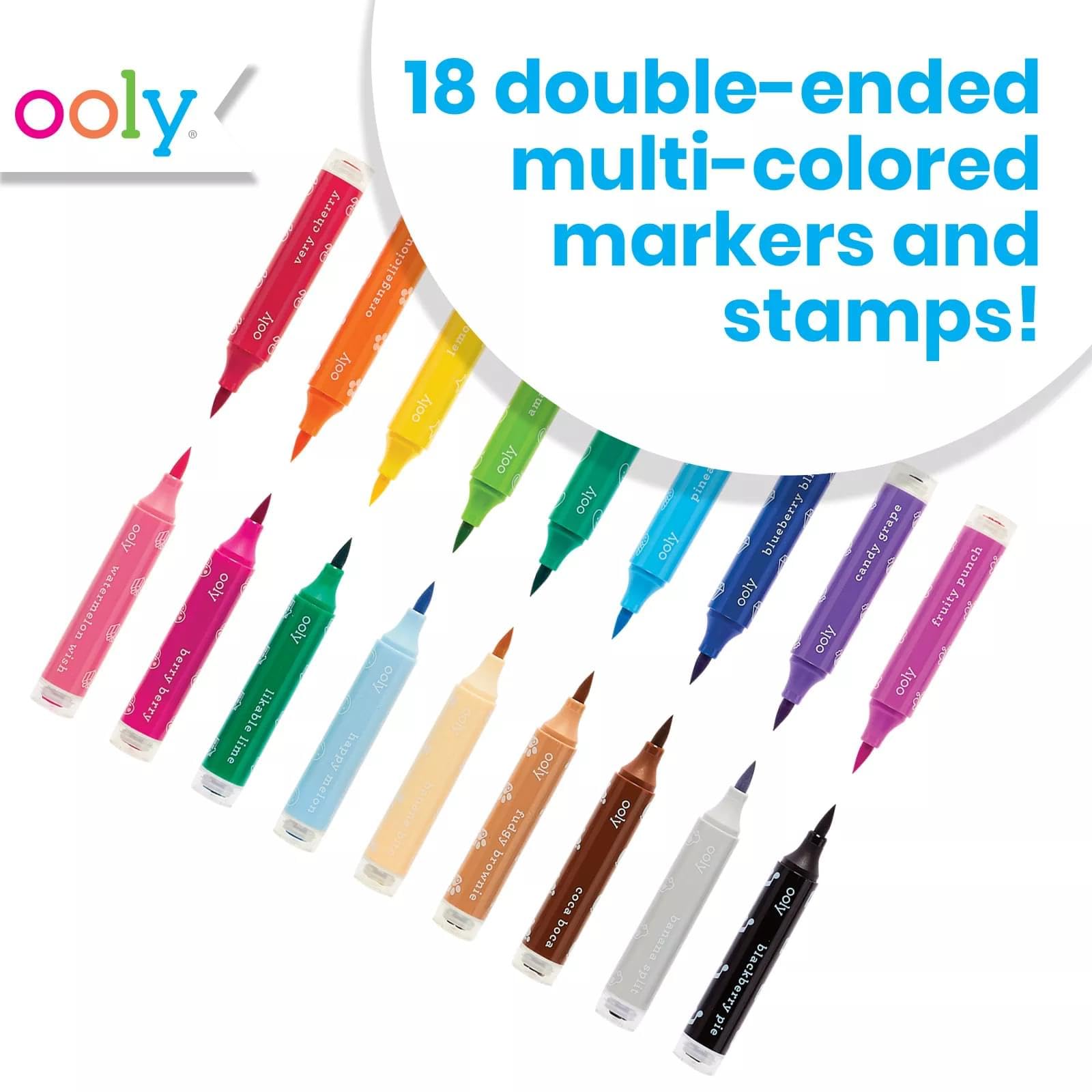 Ooly, Princesses and Fairies, Stampables Coloring Pack, Frameable Size
