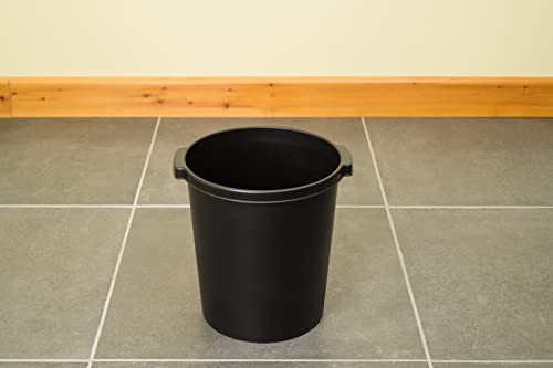 Tarifold Jalema® Re-Solution™ Commercial Wastepaper Trash Can for Office or Home, 4.75 Gallon/19 Quart Capacity, Black, 100% Recycled Plastic, 10/bx.