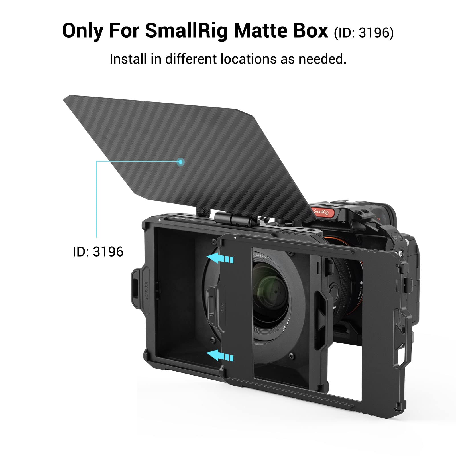 SmallRig Filter Tray (4 x 4) for SmallRig Mini Matte Box, Compatible with 4 x 4 Plug-in Filters - 3320