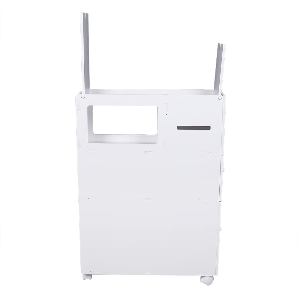 GDAE10 4 Layer Modern Bathroom Floor Shelf Bathroom Floor Cabinet Corner Storage Shelf White Bathroom Shelf Multifunctional Bathroom Storage Rack