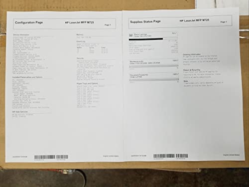 HP CF067A LaserJet Enterprise MFP M725f Multifunction Laser Printer, Copy/Fax/Print/Scan (Renewed)