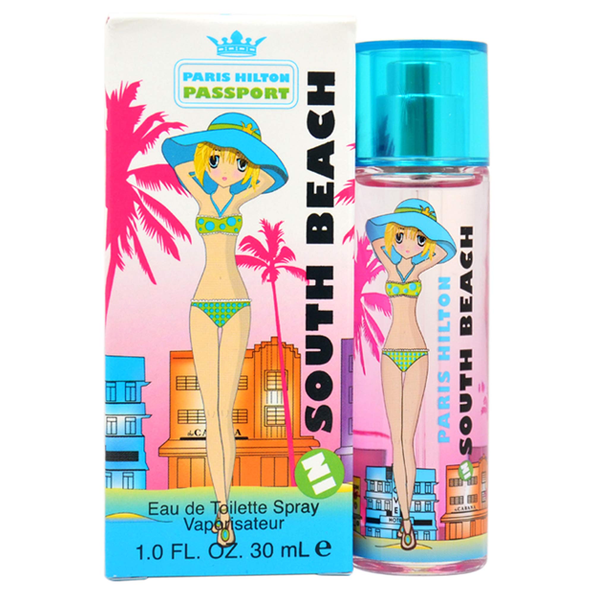 Paris Hilton Passport South Beach for Women - 1 oz EDT Spray.