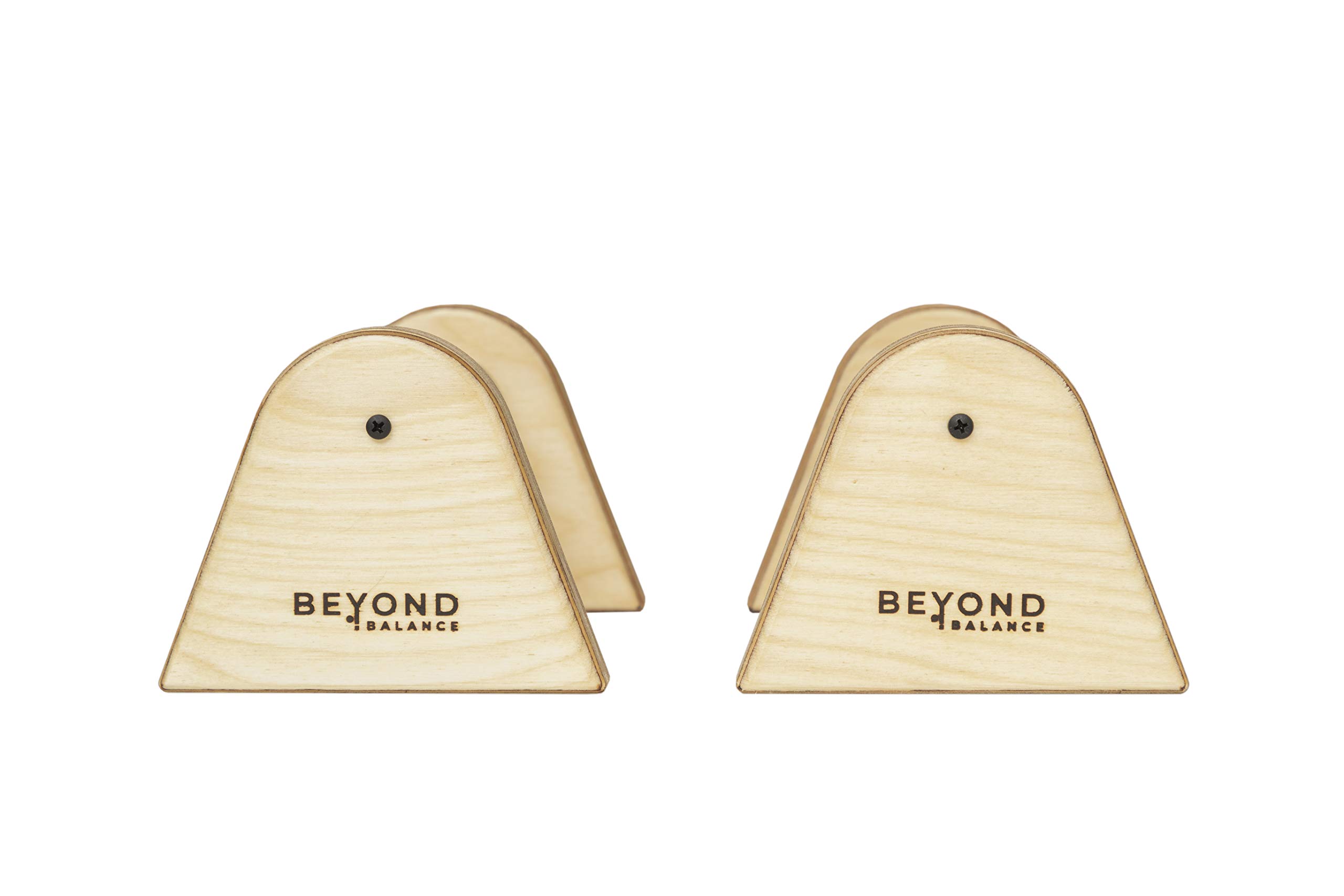 Beyond Balance Wood Parallettes Push-up Bar Dip Station | Handstands Planche Push-ups L-sits Dips Acrobatics (Small)