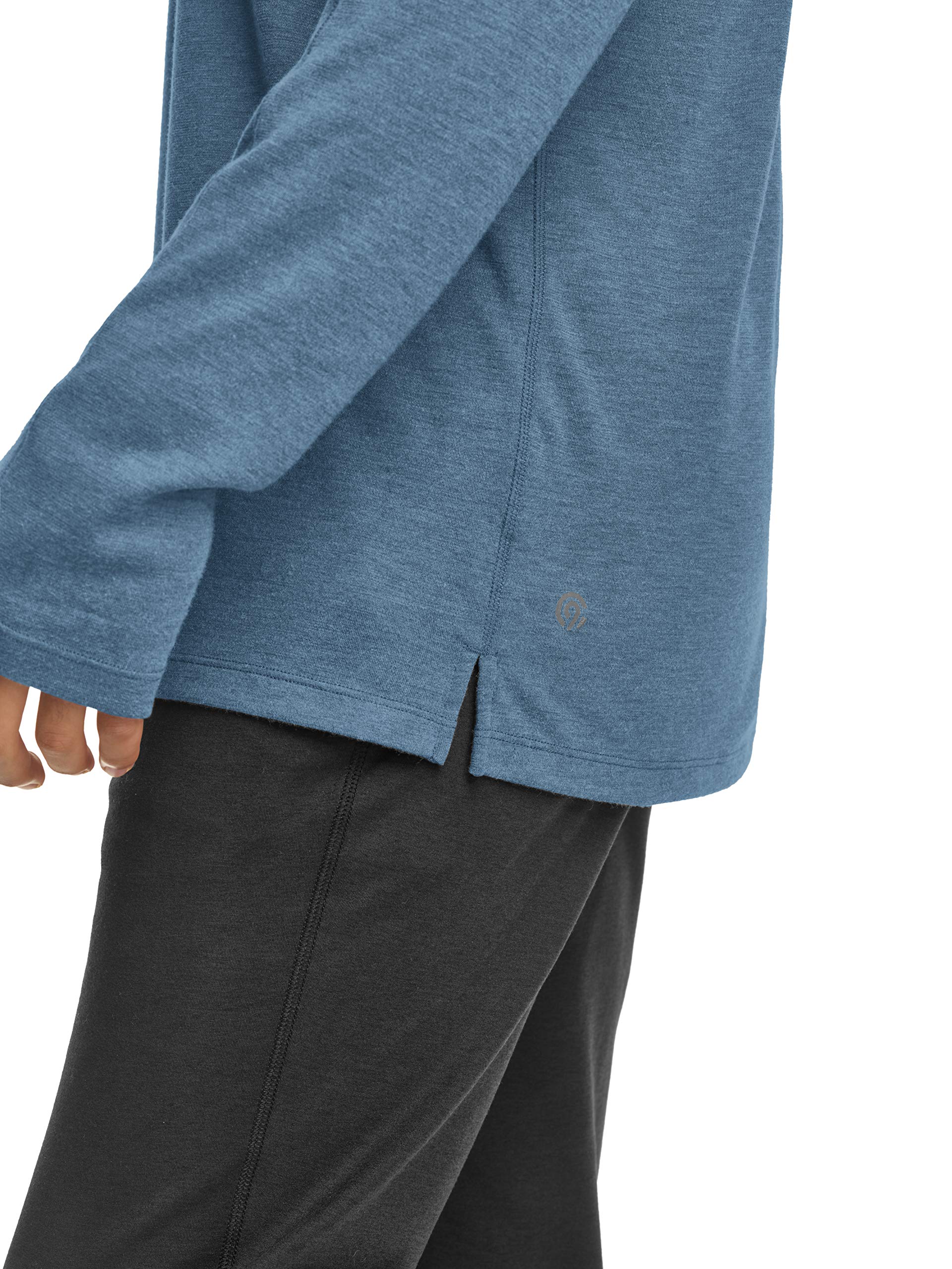 C9 Champion Men's Soft Train Long Sleeve T-Shirt, Jetson Blue Heather, M