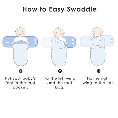 ZIGJOY Swaddle Blanket Cotton Knit Baby Wrap,1.0 Tog Newborn Wearable Swaddle Sleep Sacks,Adjustable 2 Pack Infant Sleep Sack for Baby Boy Girl(0-3Months Baby Green)