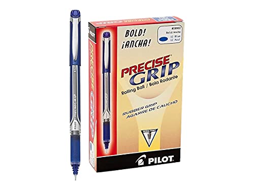 PILOT 28902 Precise Grip Roller Ball Stick Pen Blue Ink 1Mm
