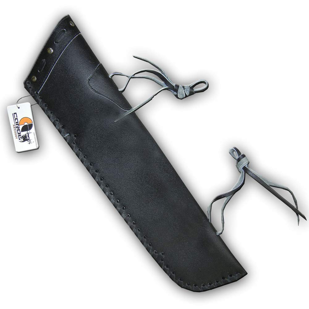 Carol Hand Made Finished Leather BASS Bow Quiver BBQ18324 Black 19" Long.