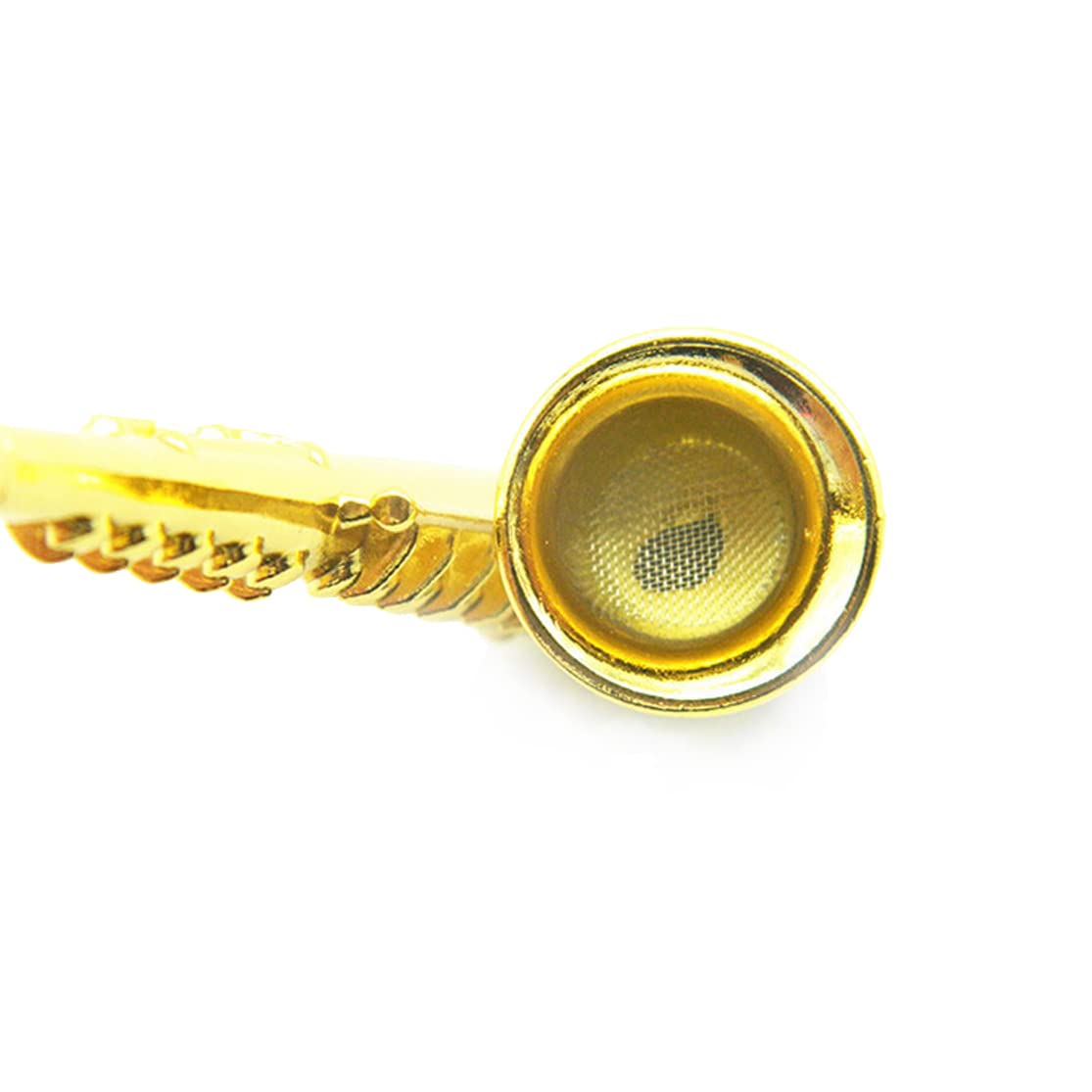 Cool and Novel Shape Saxophone Shape Design,With 10 Stainless Steel Filter Screens,Gift For Fathers And Boyfriends.