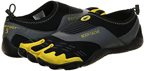 Body Glove Men's 3t Cinch-m Water Shoe, Black/Yellow, 10