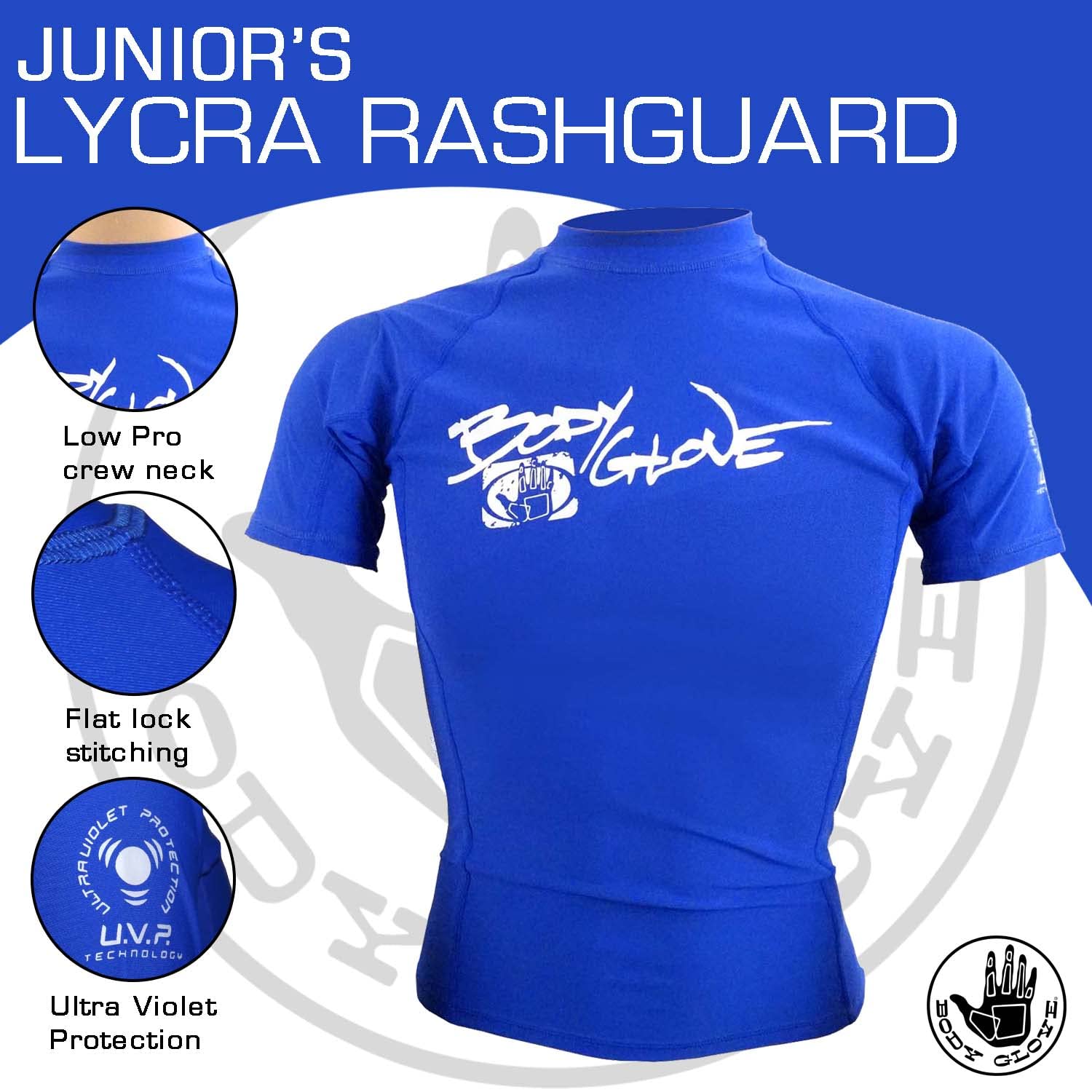 Body Glove Womens Rash Guard Shirt, Royal, 14 US