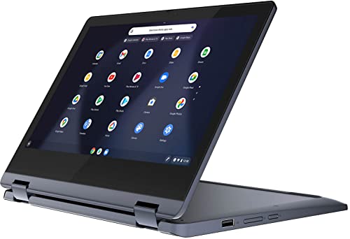 Lenovo 2022 Flagship Chromebook 11.6" HD 2 in 1 Touchscreen Laptop Computer, 8 Core- Mediatek MT8183, 4GB RAM, 64GB eMMC, WiFi, Bluetooth, Webcam, Chrome OS, Abyss Blue