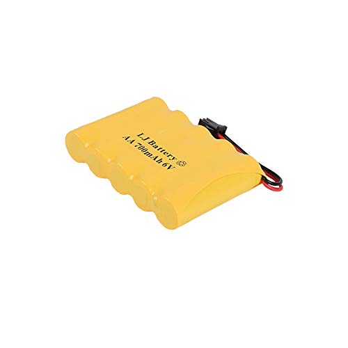 Parts & Accessories 6v 700mah AA NI-CD Battery Remote Control Electric Toys car Ship Robot Rechargeable AA 6V 700 mah high Capacity Battery Toy Part - (Color: Light Grey)