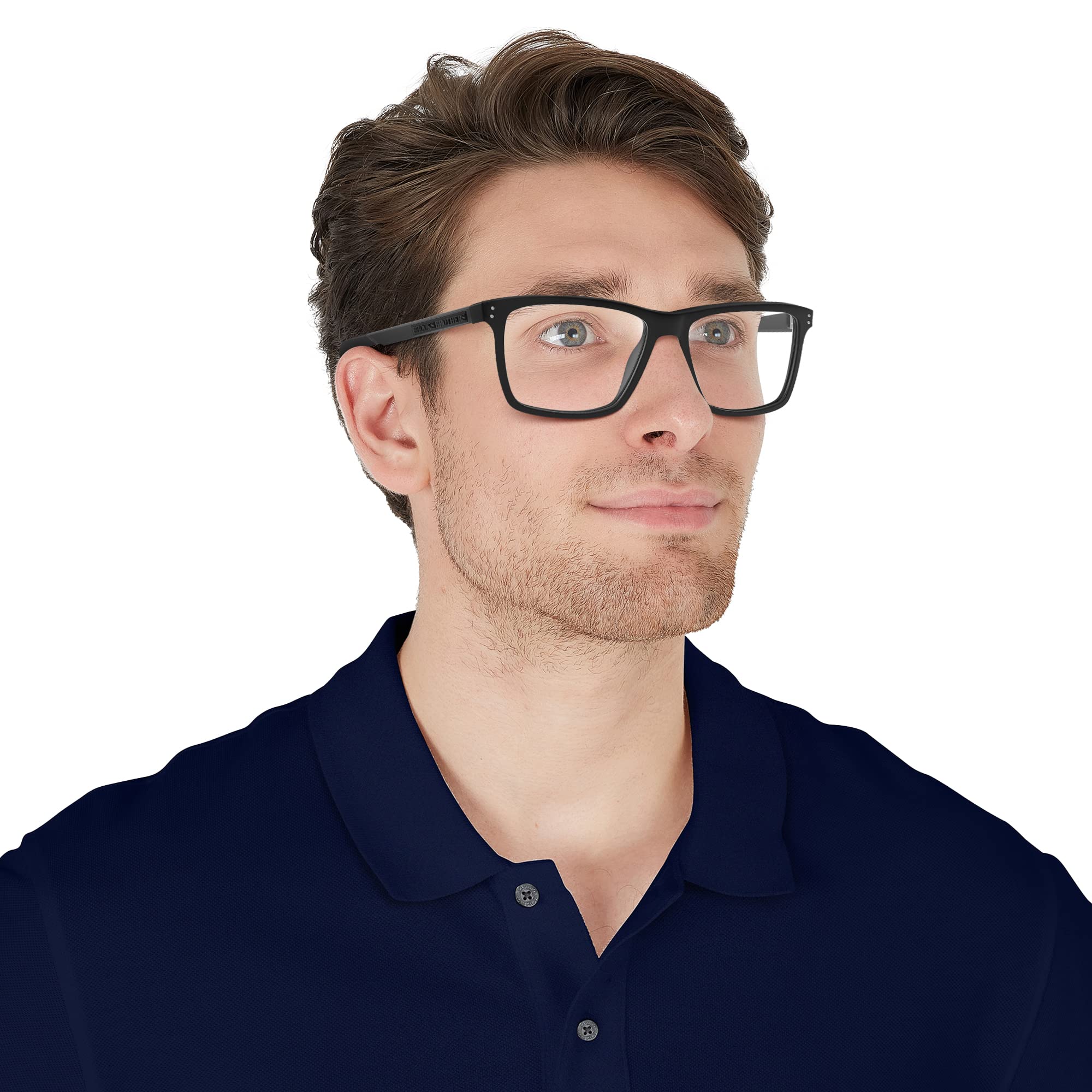 Brooks Brothers Men's Bb2048 Rectangular Prescription Eyewear Frames, Dark Tortoise/Black/Demo Lens, 56 mm