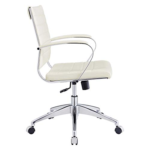 Modway Jive Office Chair, Mid Back, White