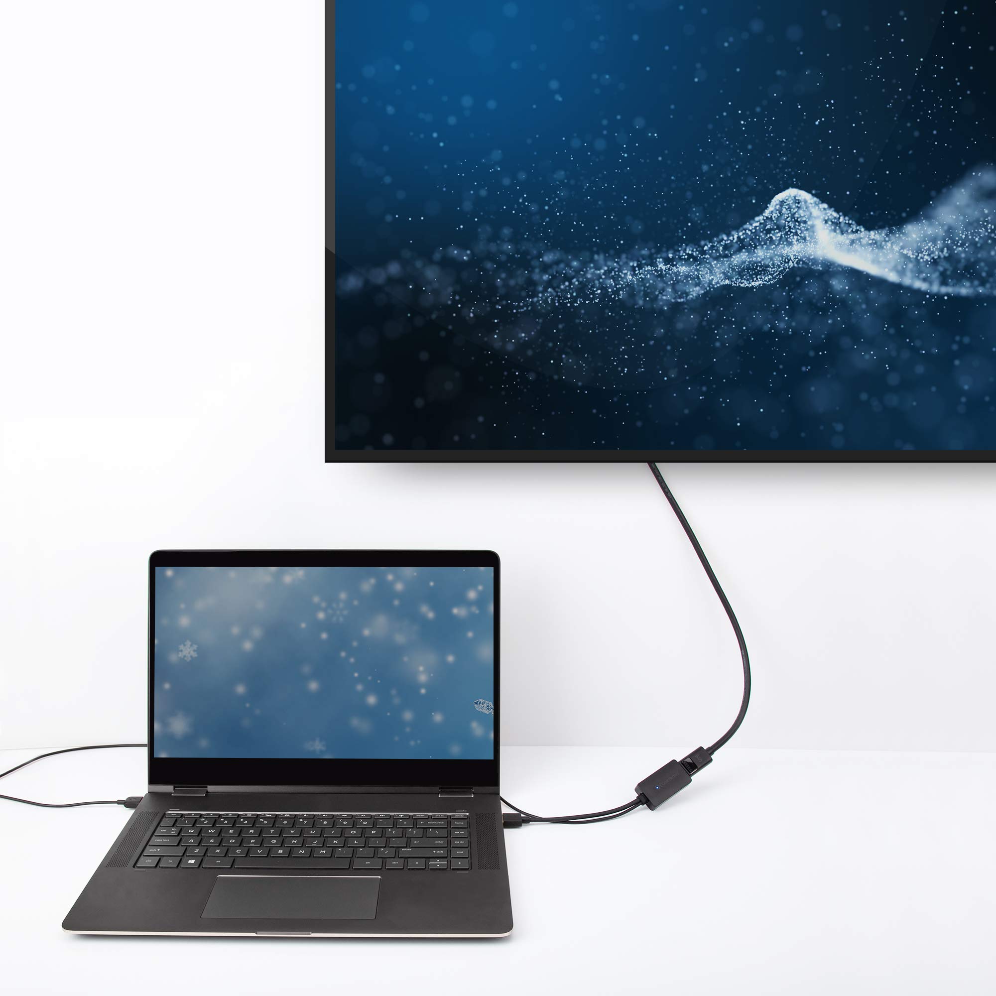 Cable Matters Uni-Directional HDMI to DisplayPort Adapter for Desktop and Laptop Computers (HDMI 2.0 to DisplayPort 1.2) with 4K 60Hz Video Resolution - Not Compatible with PS5 or Xbox Series X/S
