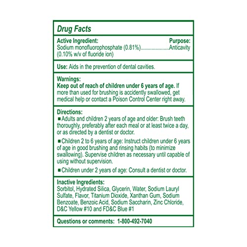 Smart Mouth Whitening Toothpaste with Fluoride Clean Mint 6 oz(Pack of 5)