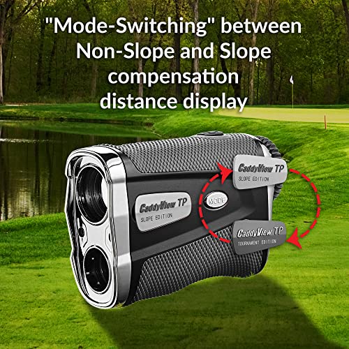 Caddytek Tour Professional Golf Laser Rangefinder with OLED Display- Black