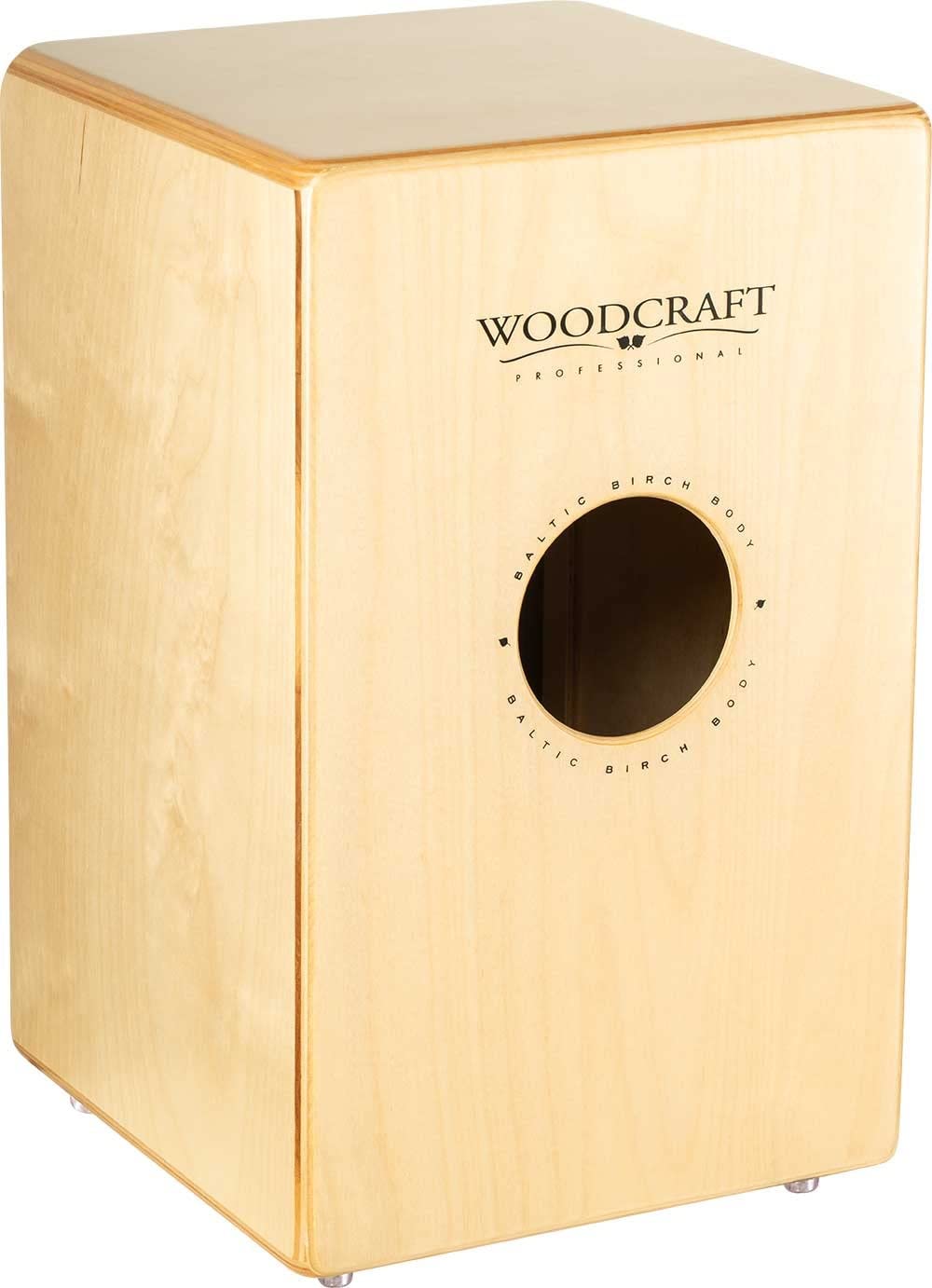 Meinl Cajon Box Drum with Internal Strings for Snare Effect - NOT MADE IN CHINA - Mahogany Frontplate / Baltic Birch Body, Woodcraft Professional, 2-YEAR WARRANTY(WCP100MH)