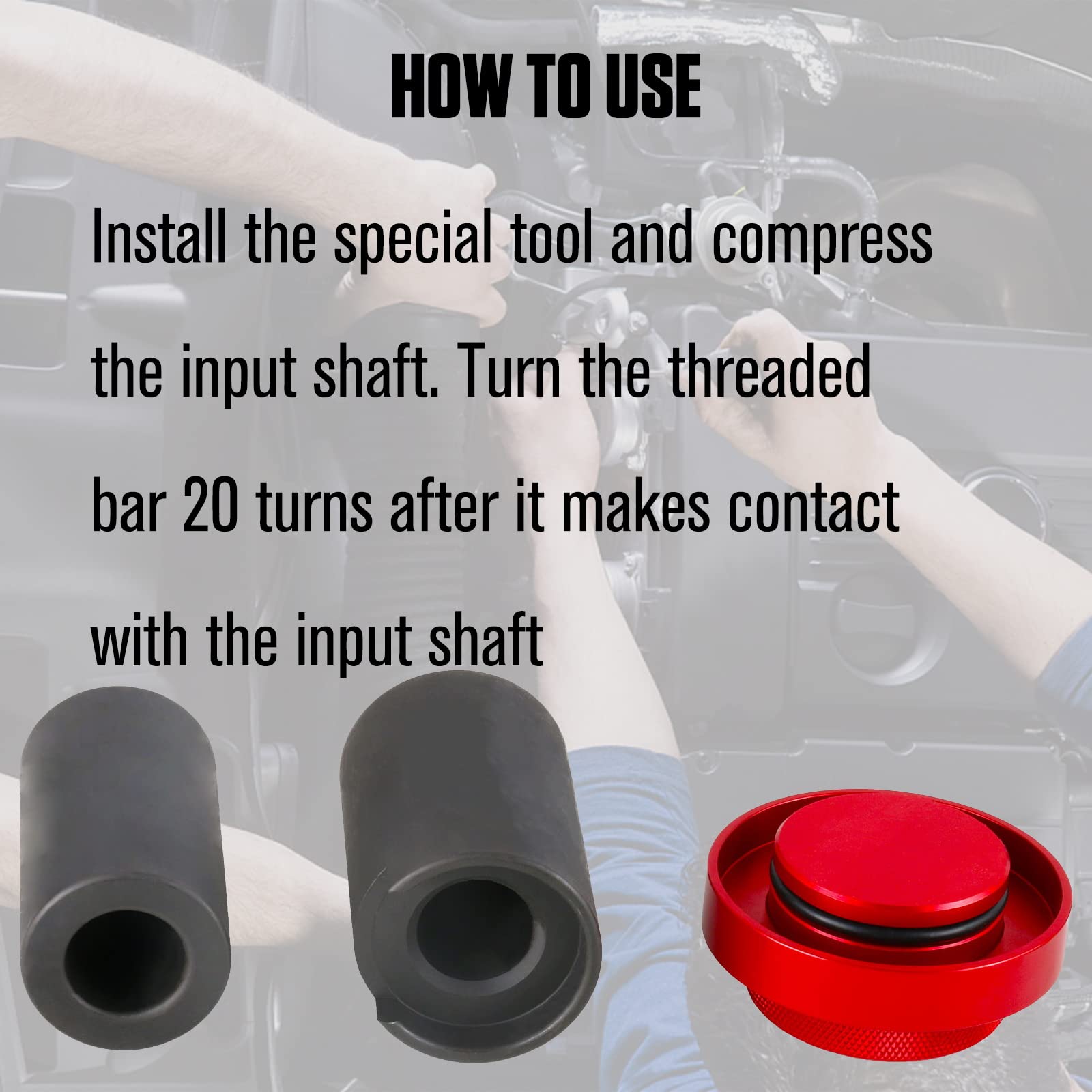 CATUDIY Dual Clutch Transmission Installer and Remover Tools, DPS6 Dual Clutch Disassembly Tool Clutch Remover Kit Compatible for Ford DSG Volvo Focus Replace FM Number 307675