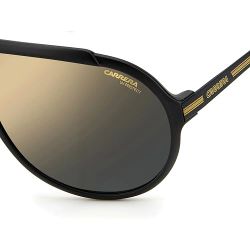 Carrera Unisex Sunglass Style Endurance65/N Pilot, Matte Black/Grey Gold Mirrored, 63mm, 10mm