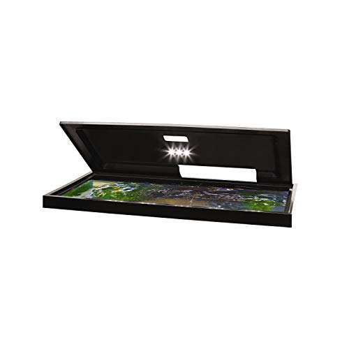Tetra LED Hood 16 Inches by 8 Inches, Low-Profile Aquarium Hood with Hidden Lighting